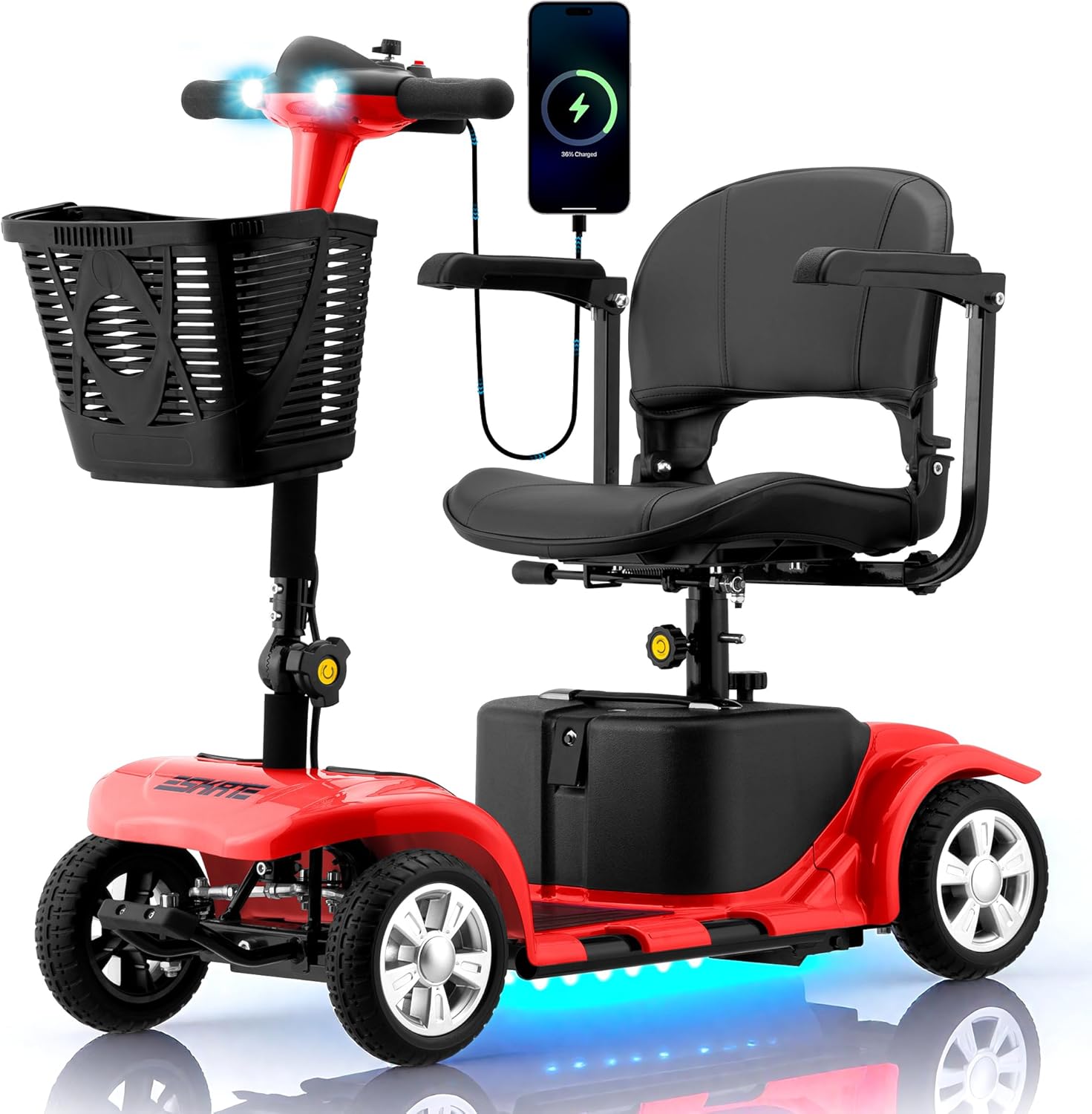 SKRT R100 Mobility Scooter – Lightweight, Travel-Ready, Easy Setup, Ai
